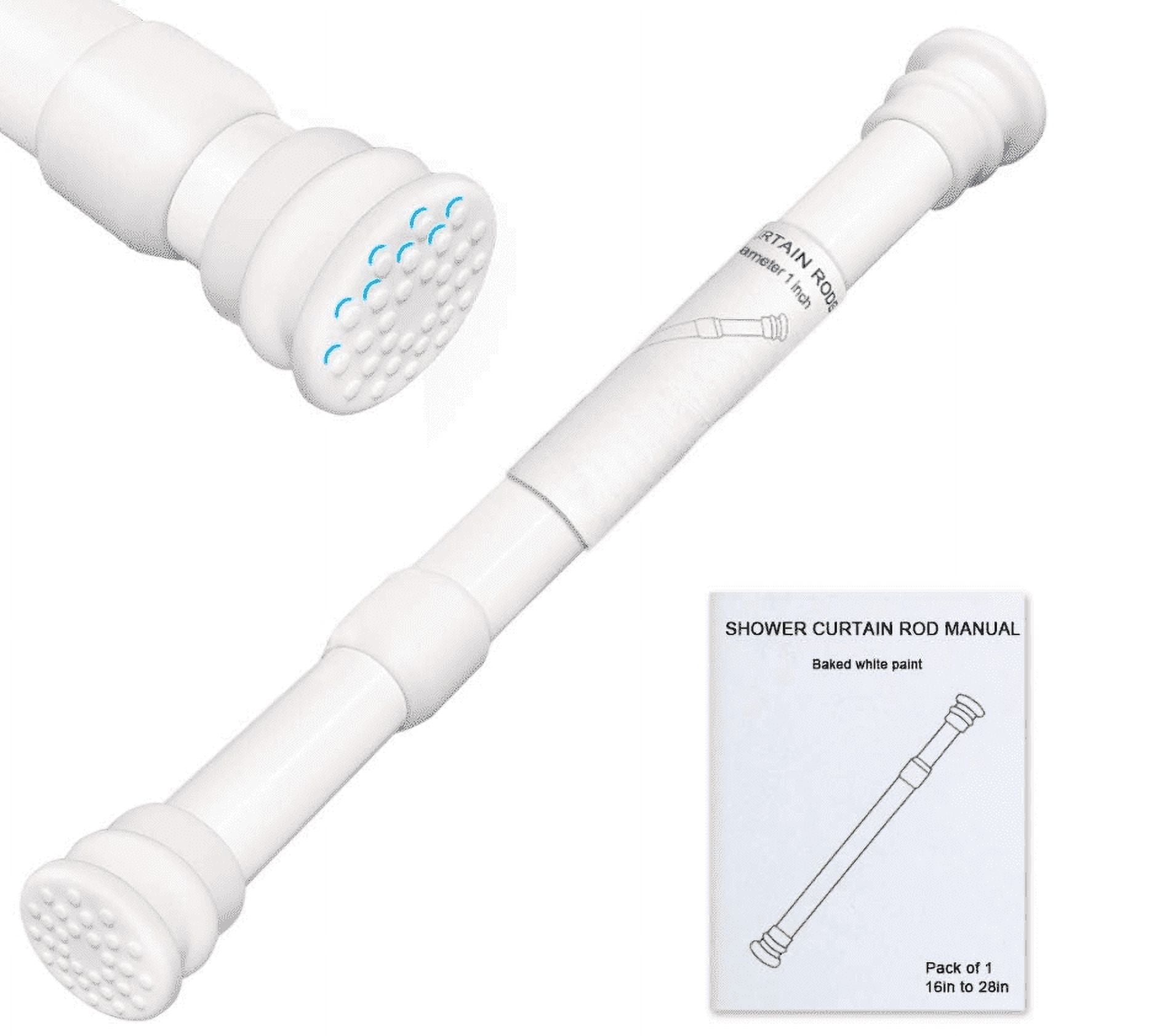 XUXRUS Small Tension Rods Spring Iron PVC Adjustable 16-28 inch for ...