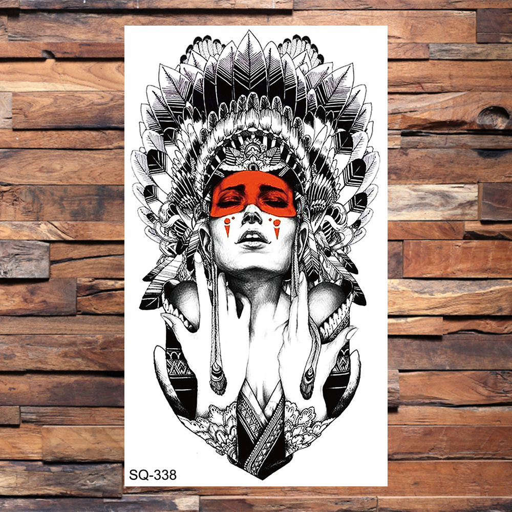 Small Tiger Temporary Tattoos For Men Boys Realistic Lion Skull Snake ...