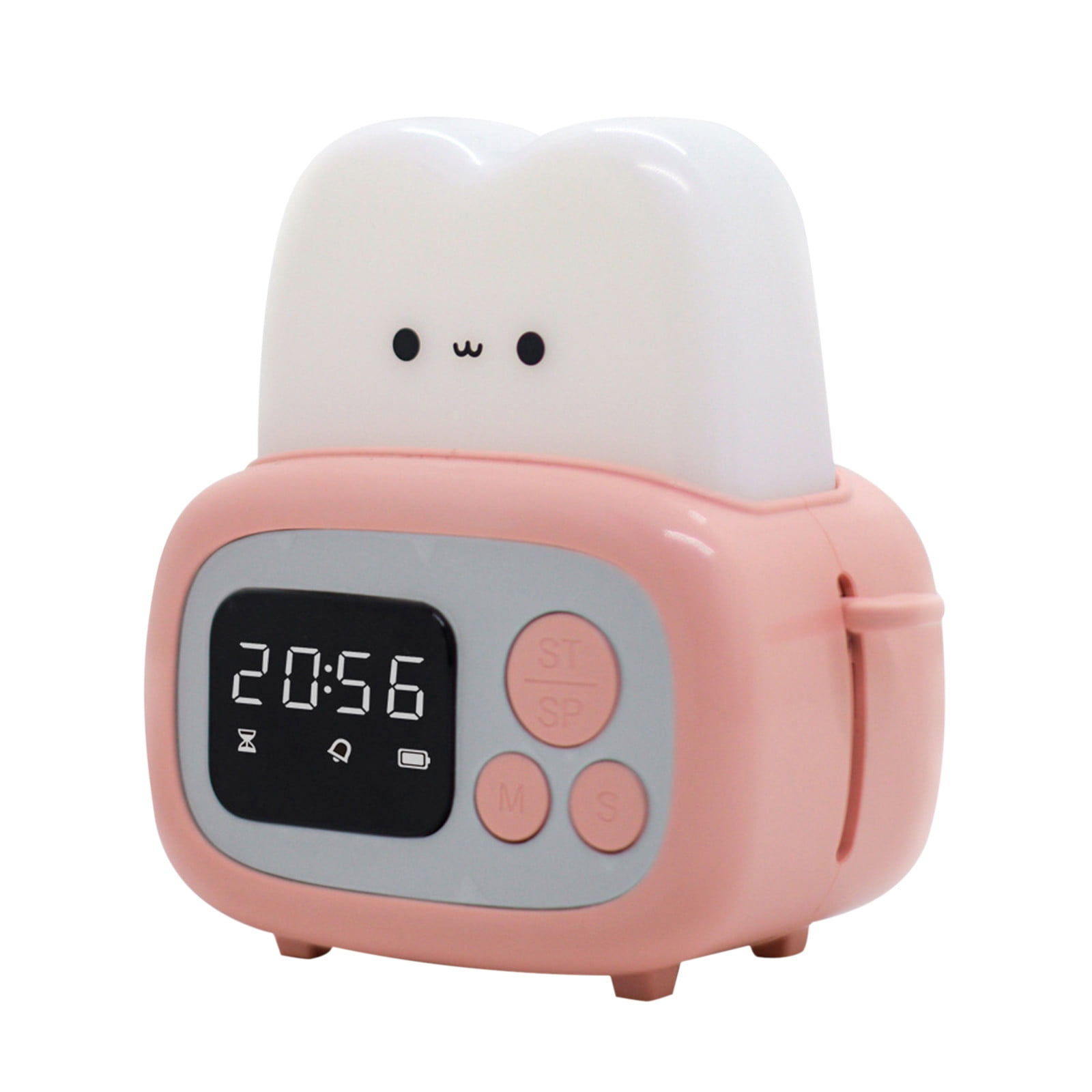 Small Timer Clock Toaster Lamp, Cute Night Light with Time Management ...