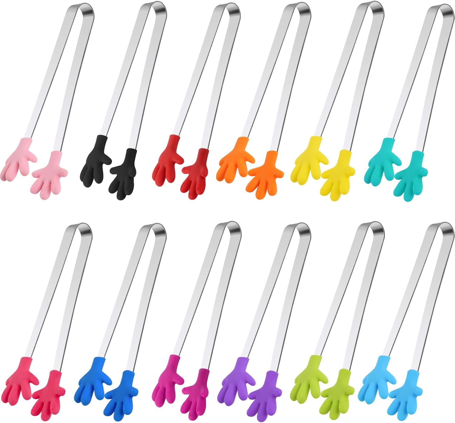 Small Tongs, 5.1 Inch Mini Tongs, Cute Kitchen Gadgets for Serving ...