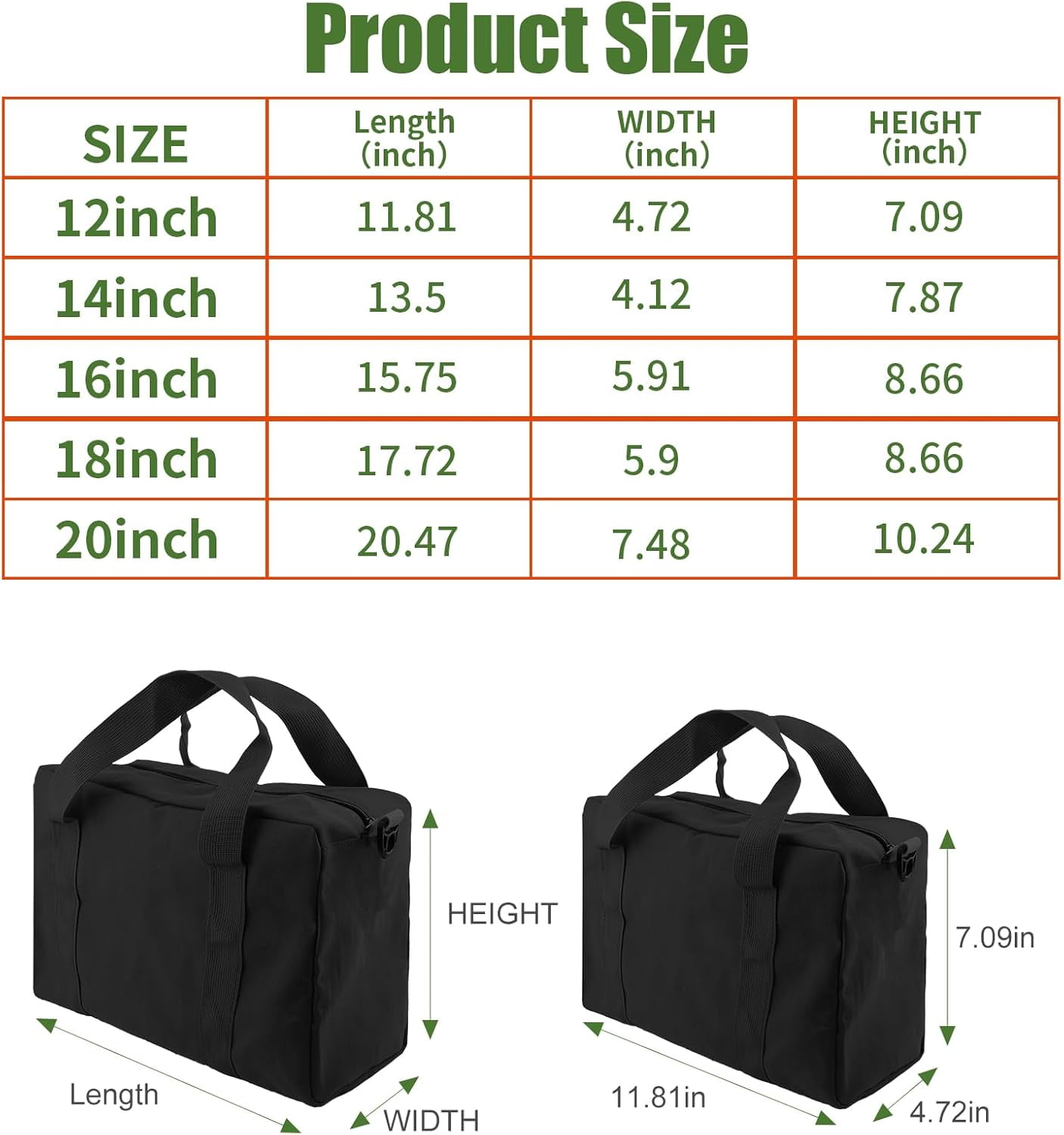 Small Tool Bag,Close Top Wide Mouth Tool Organizer Bag,Large Capacity ...