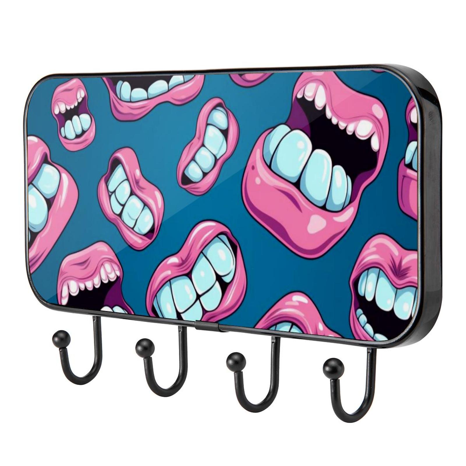 Small Tooth Self Adhesive Towel Coat Wood Iron Hooks for Home Keys Door ...