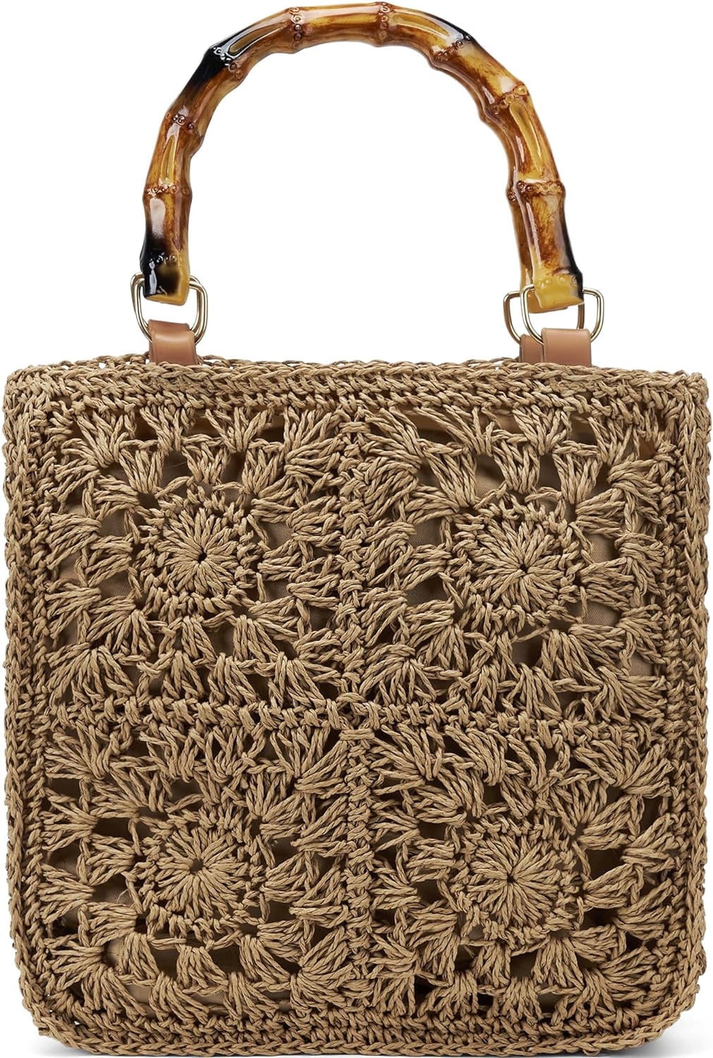 Small Tote Bag Beach Tote Bag Straw Beach Bag Crochet Tote Bag Straw ...