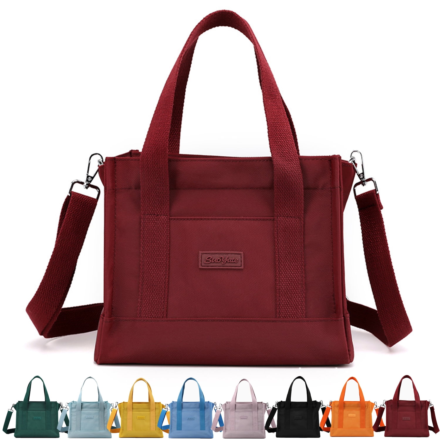 Small Tote Bag for Women Nylon Crossbody Purse Mini bag(Red) - Walmart.com
