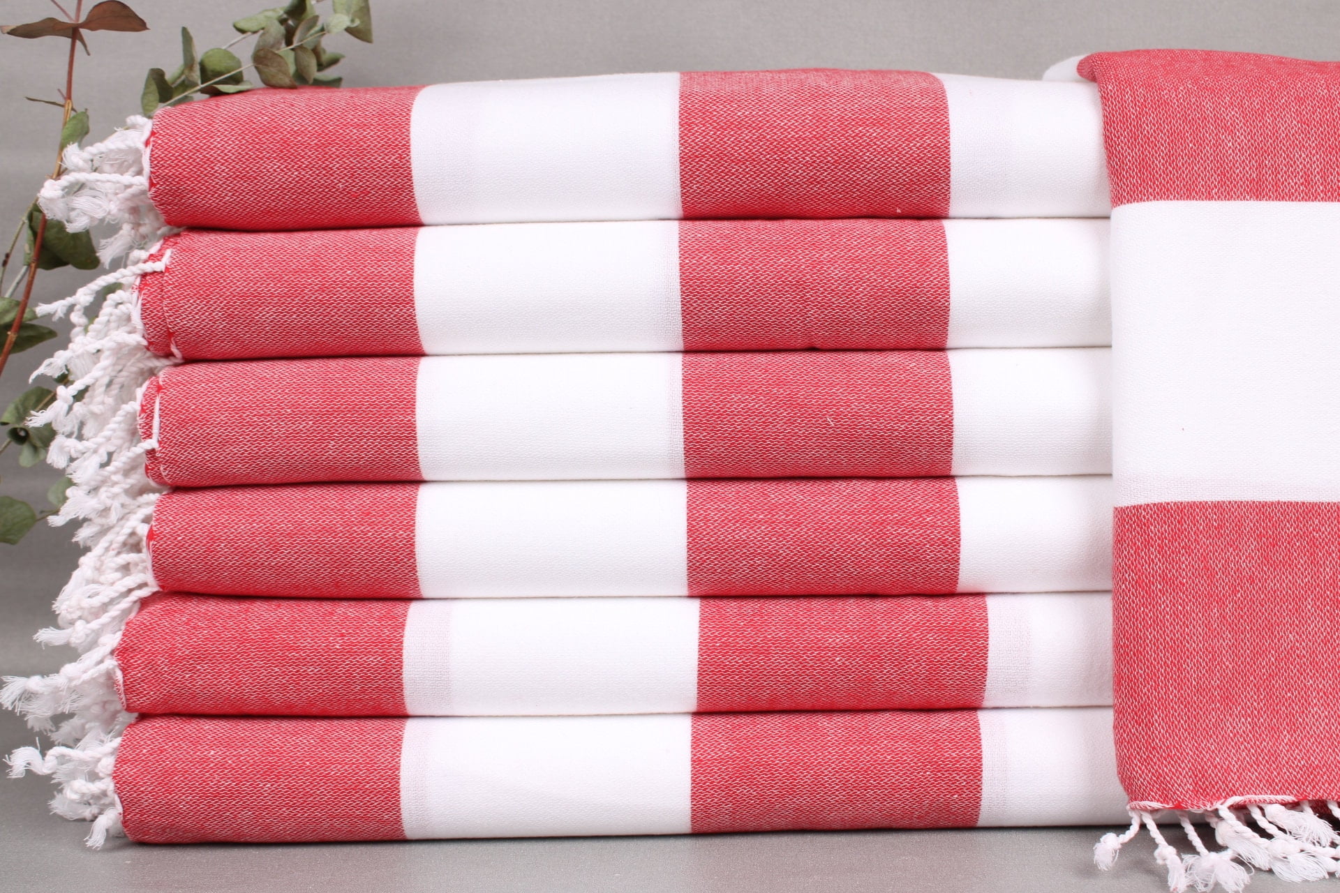 Small Towel, Dish Towel, Red Towel, Striped Dishcloth, 24x40 Inches ...