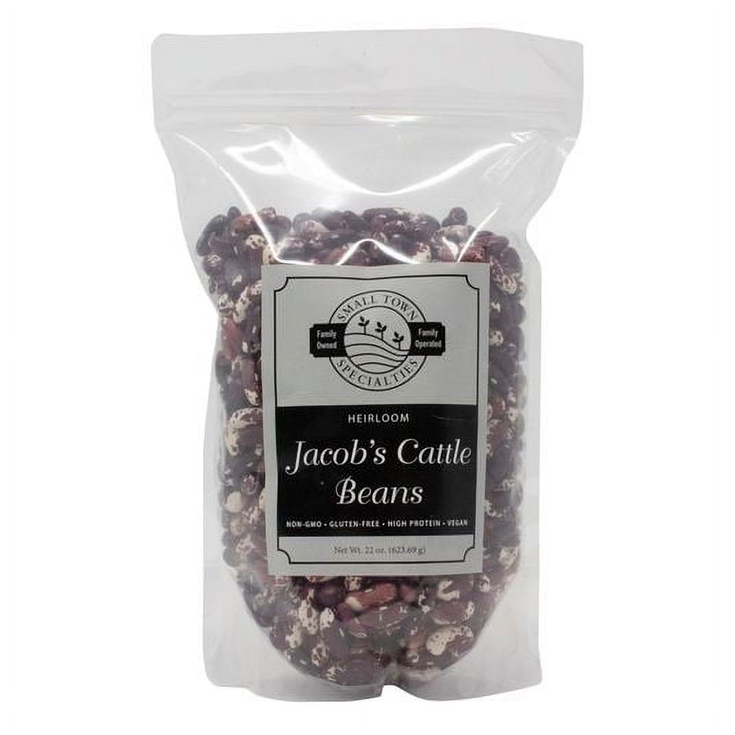 Small Town Specialties Jacob's Cattle Beans, Heirloom-22 oz - Walmart.com
