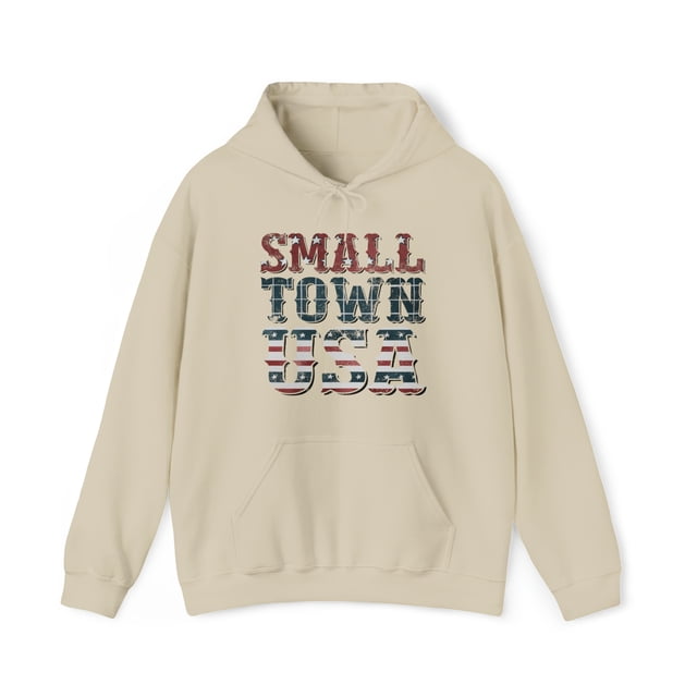 Small Town USA Sweatshirt Patriotic Unisex Heavy Blend™ Hooded ...