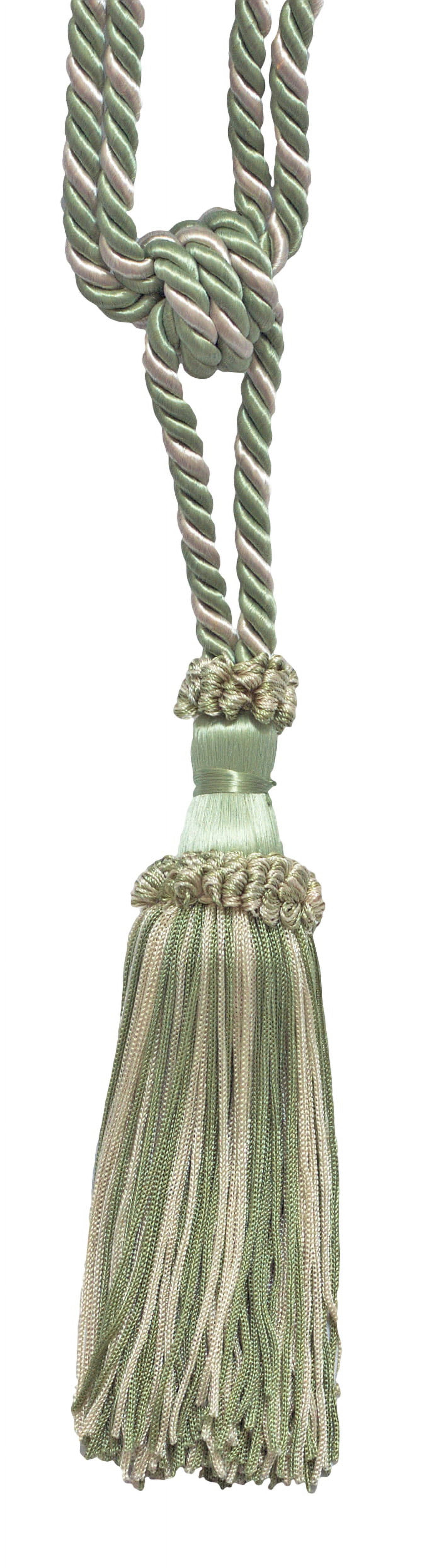 Small Traditional Chainette Curtain & Drapery Tassel Tieback, Tassel ...