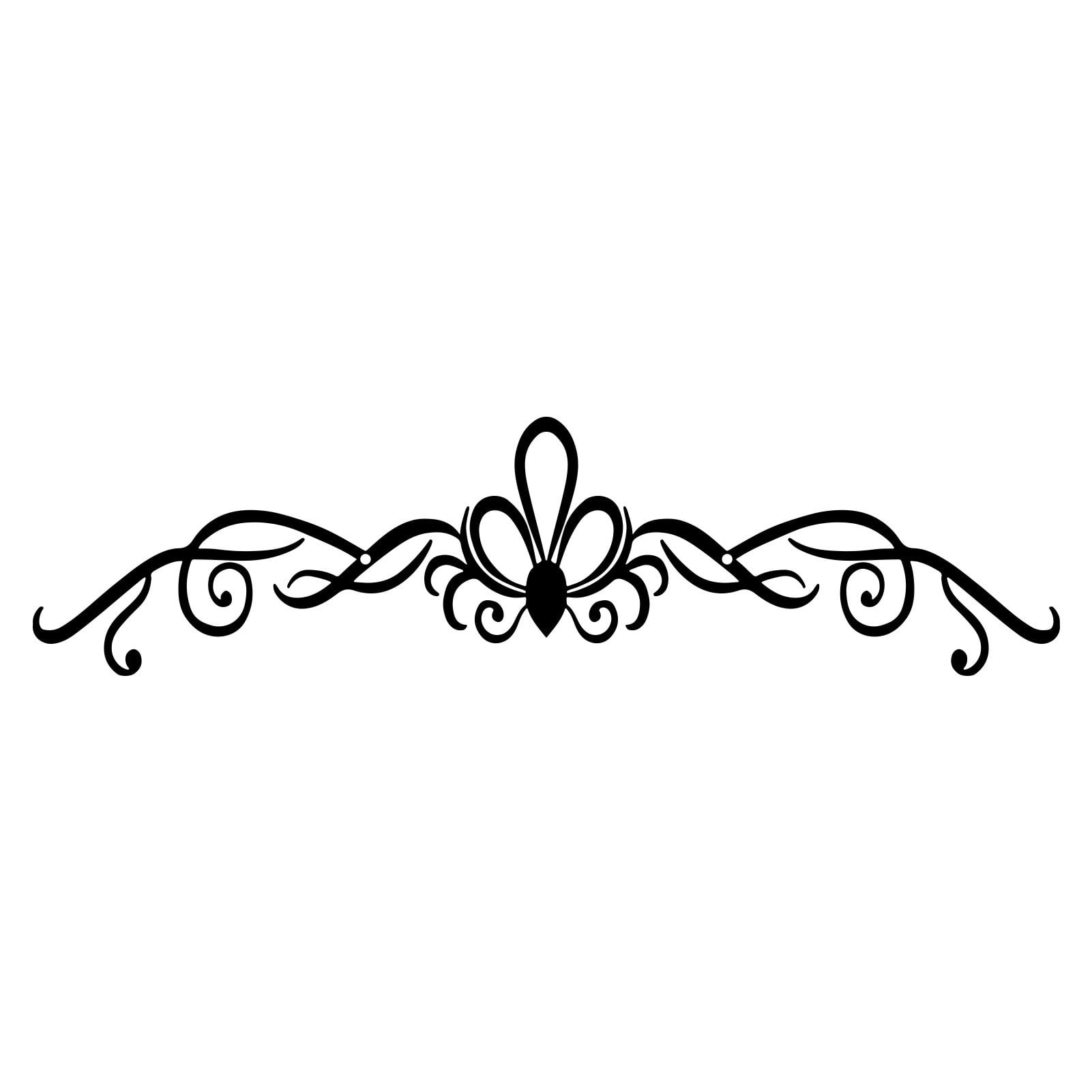 Small Traditional Metal Scroll Wall Art Decor Rustic Iron Wall ...