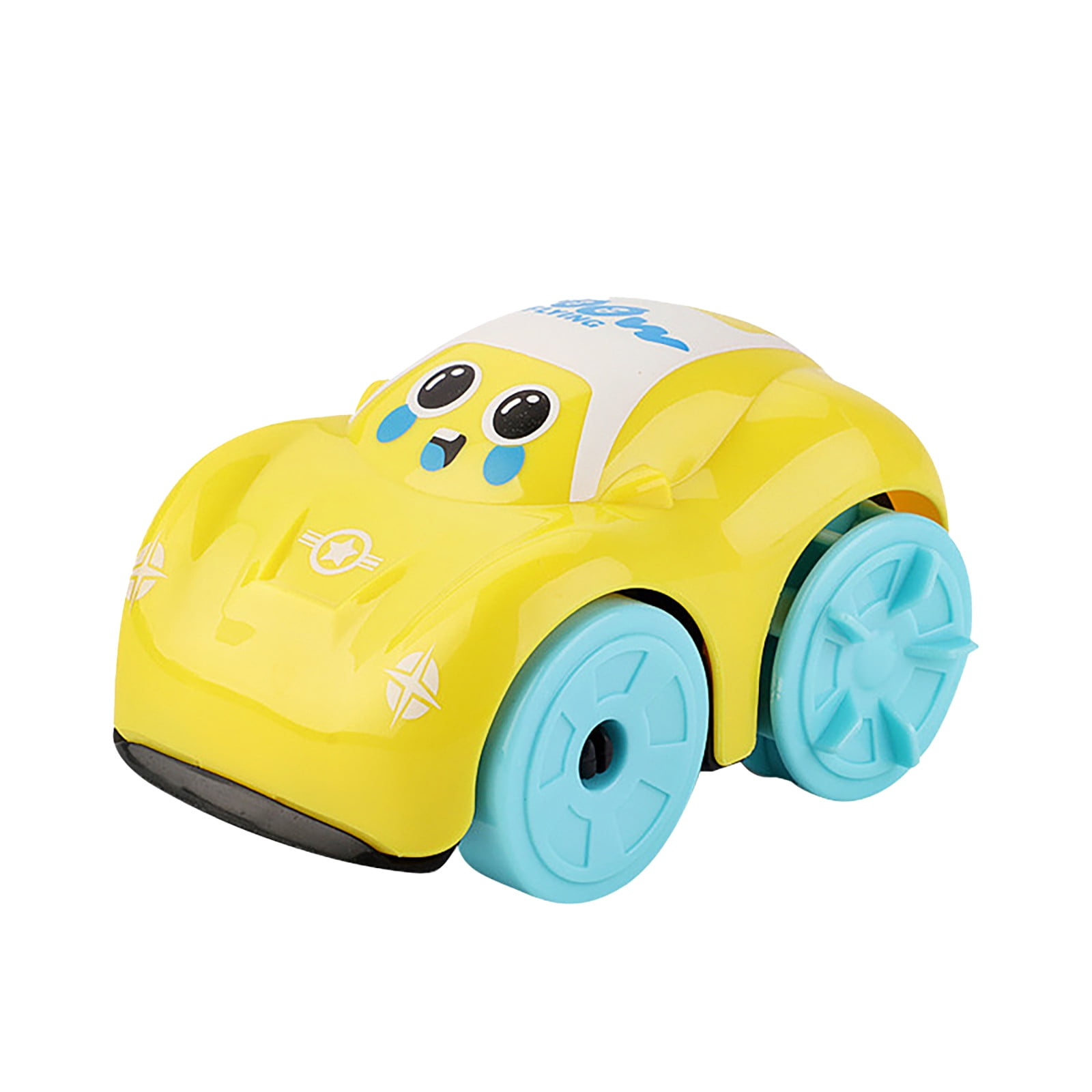 Small Train for Toddlers 1-3, Soft Rubber Push and Go Toy Car for ...