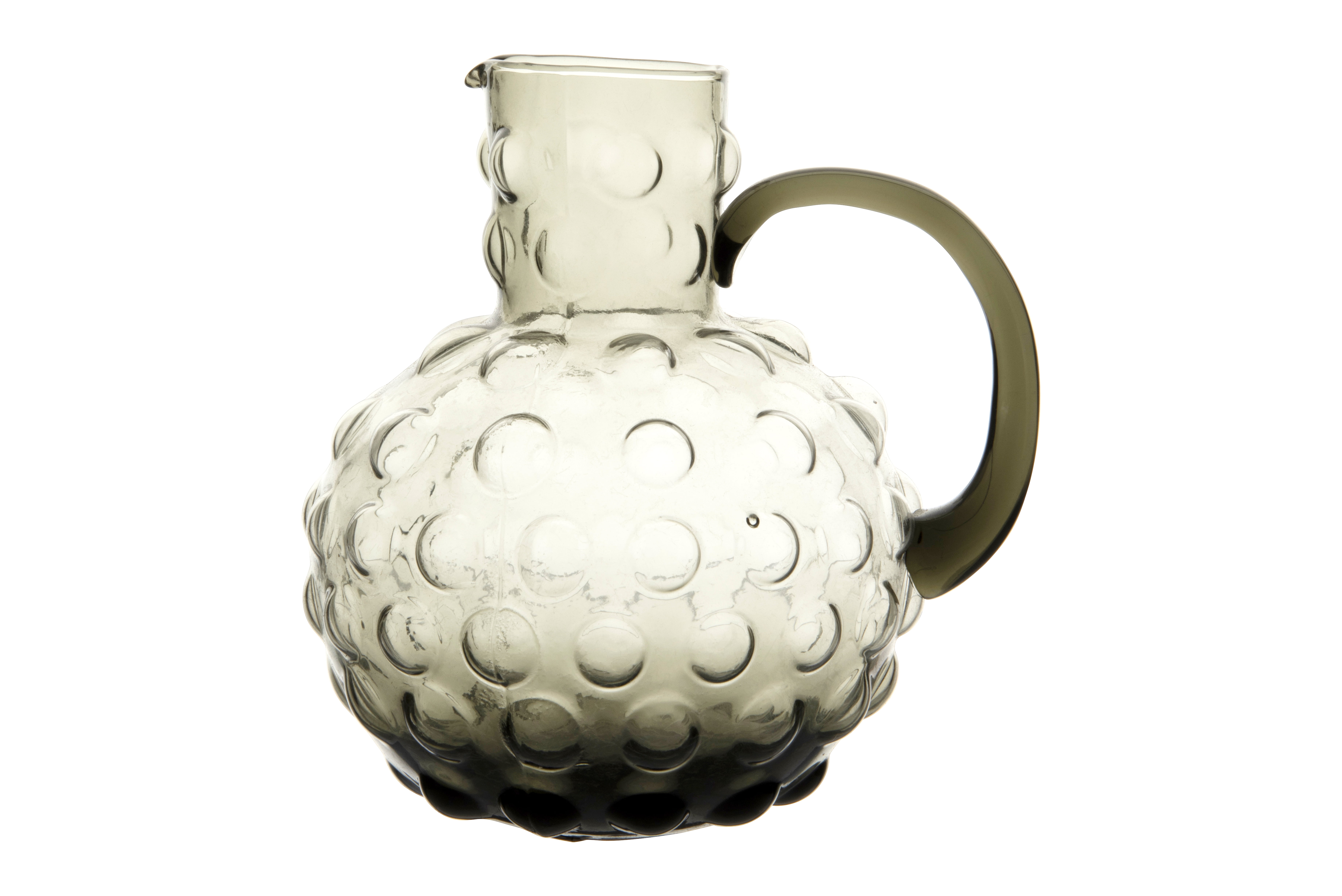 Small Transparent Smoke Gray Hobnail Glass Pitcher - Walmart.com