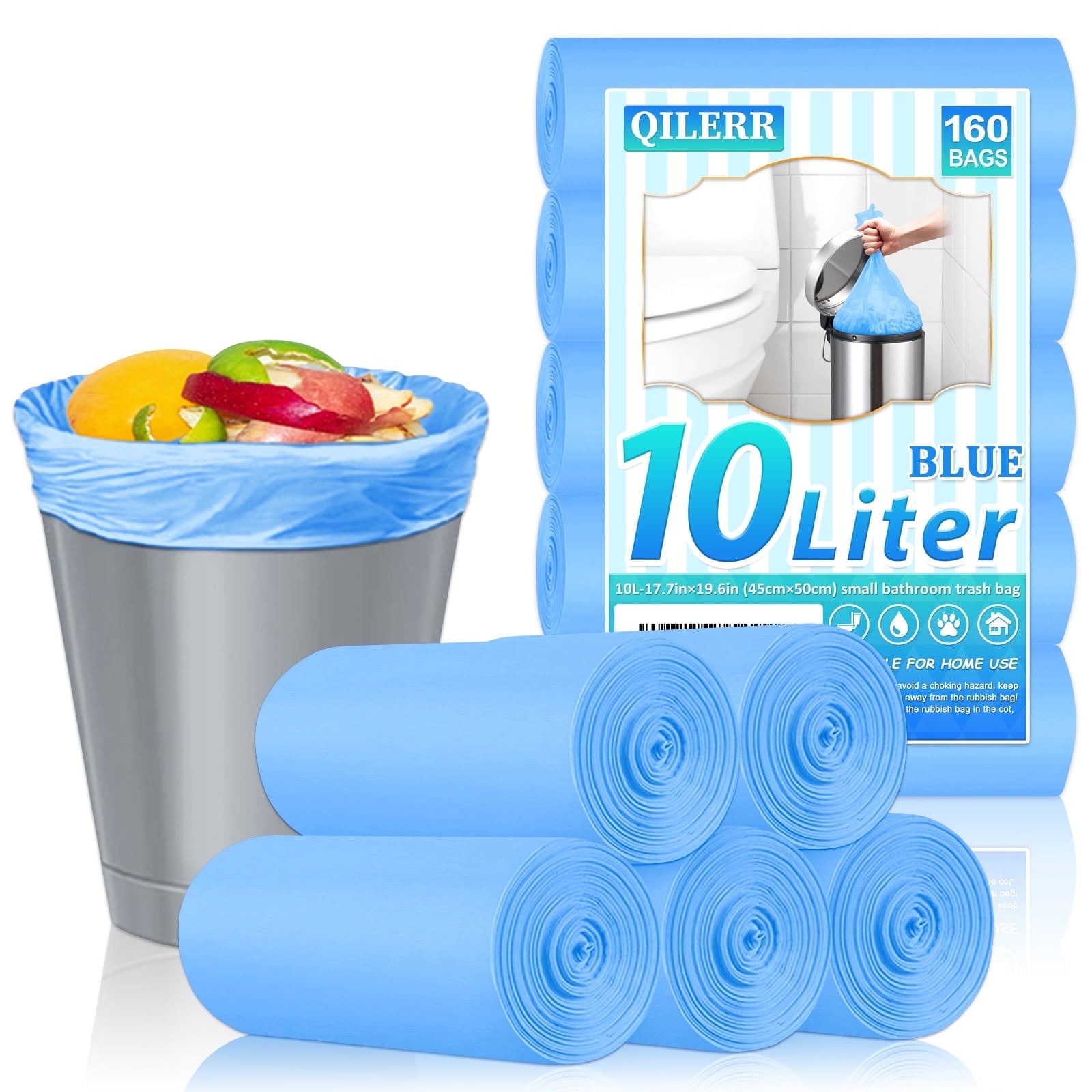 Small Trash Bags -3 Gallon Garbage Bags 10 Liter Trash Bags Wastebasket ...