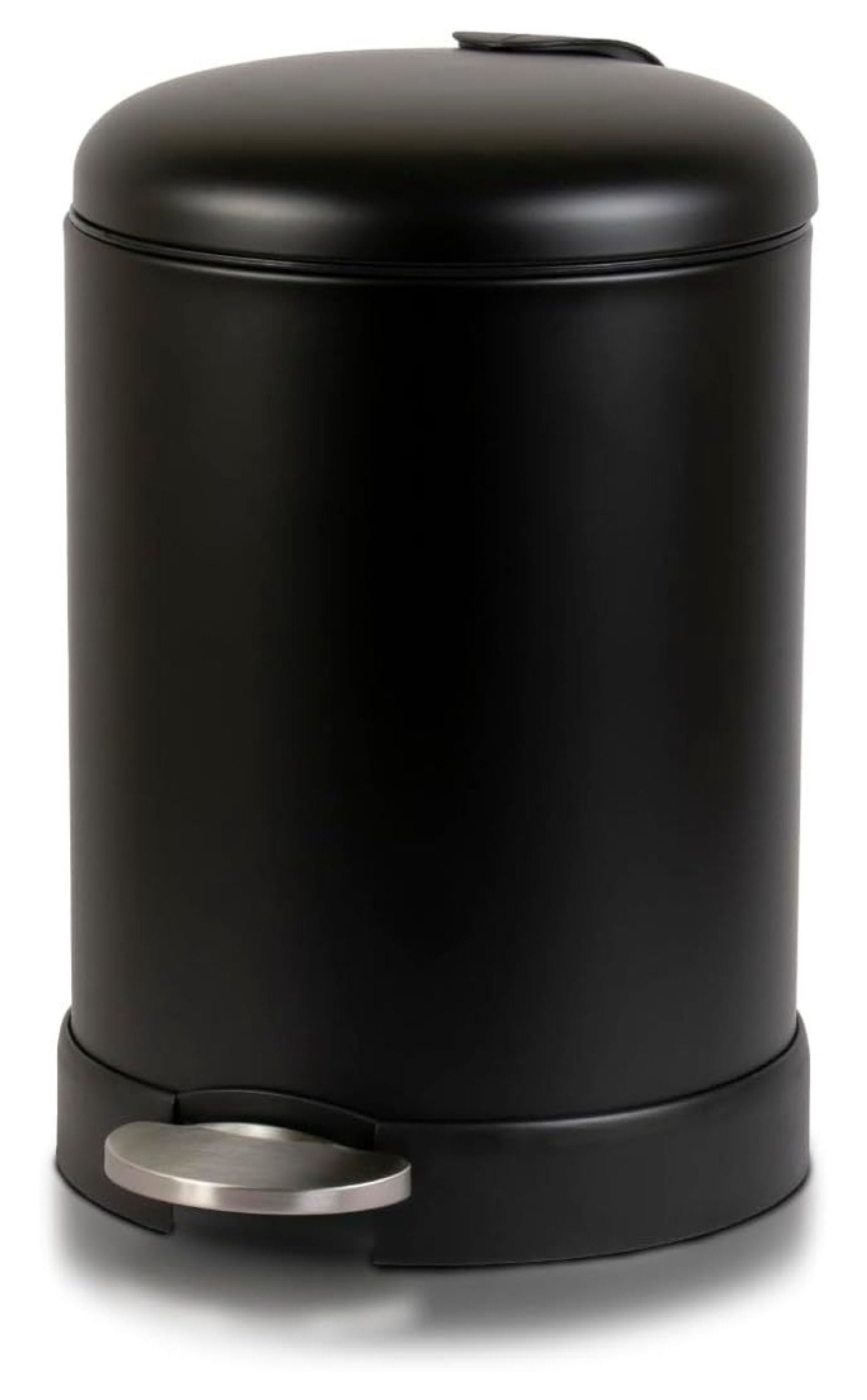 Small Trash Can, 1.2 Gallon | Round Stainless Steel Garbage Bin with ...