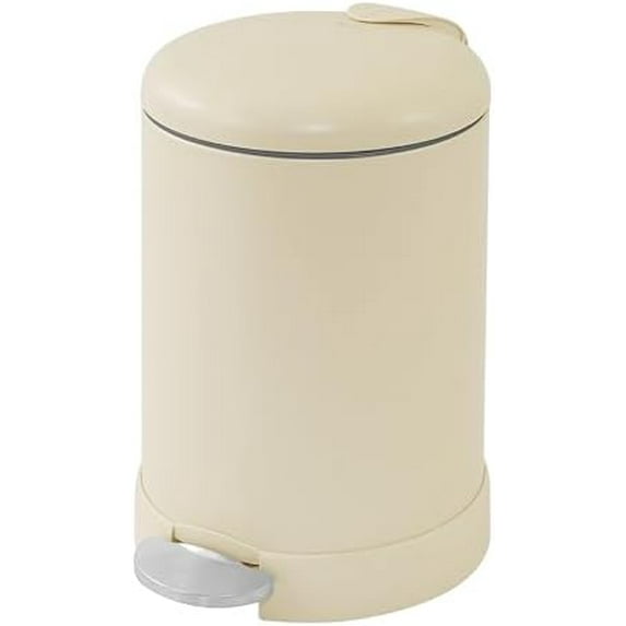 Small Trash Can, 1.2 Gallon | Round Stainless Steel Garbage Bin with ...