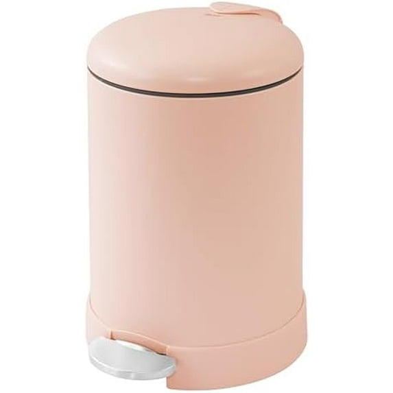 Small Trash Can, 1.2 Gallon | Round Stainless Steel Garbage Bin with ...