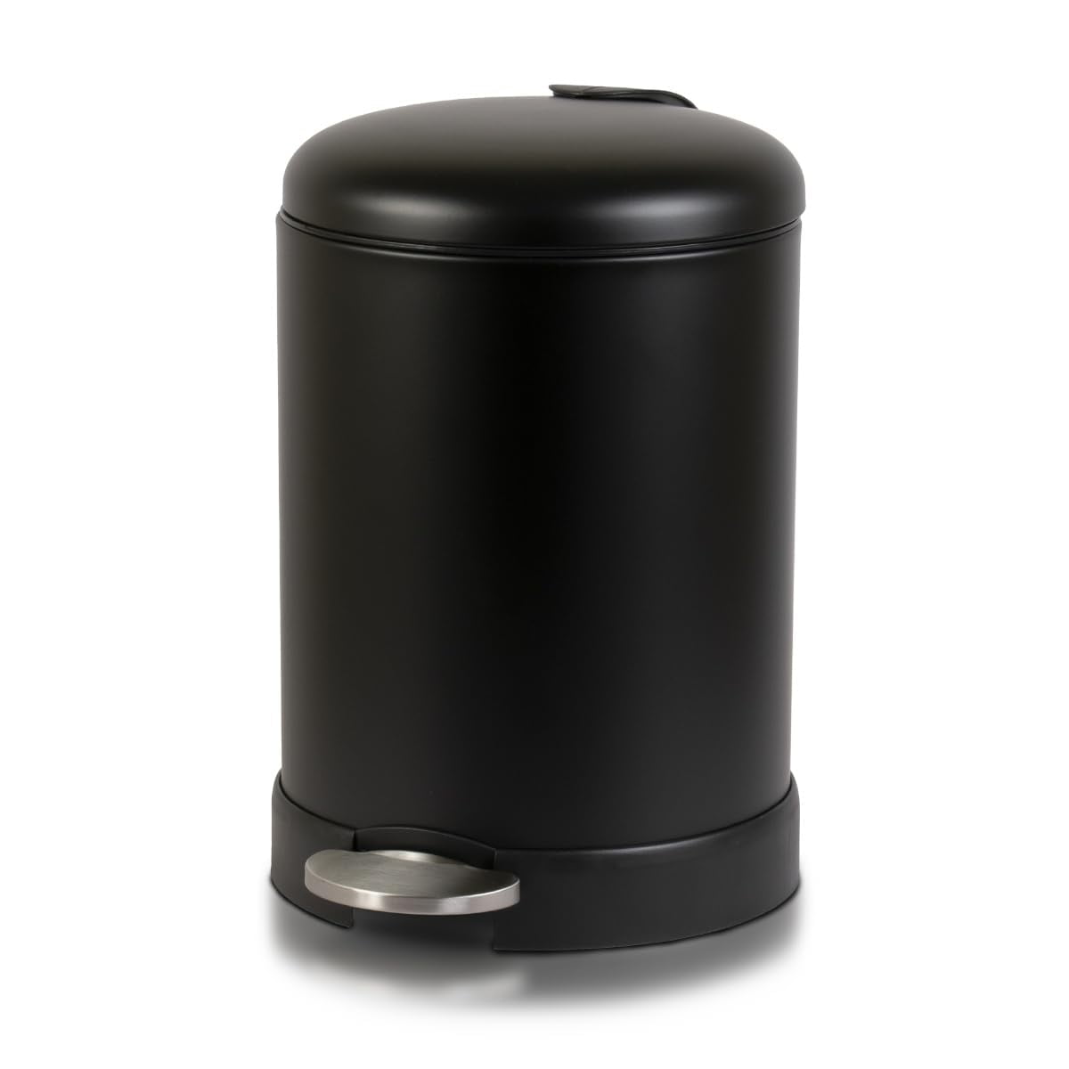 Small Trash Can, 1.2 Gallon | Round Stainless Steel Garbage Bin with ...
