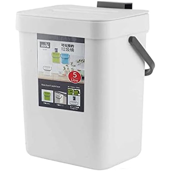 Small Trash Can with Lid Mini Kitchen Trash Can Tightly Sealed Odor ...