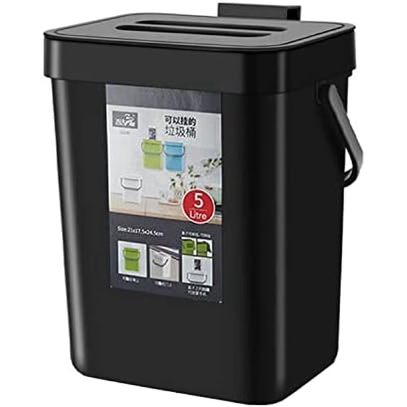 Small Trash Can with Lid Mini Kitchen Trash Can Tightly Sealed Odor ...