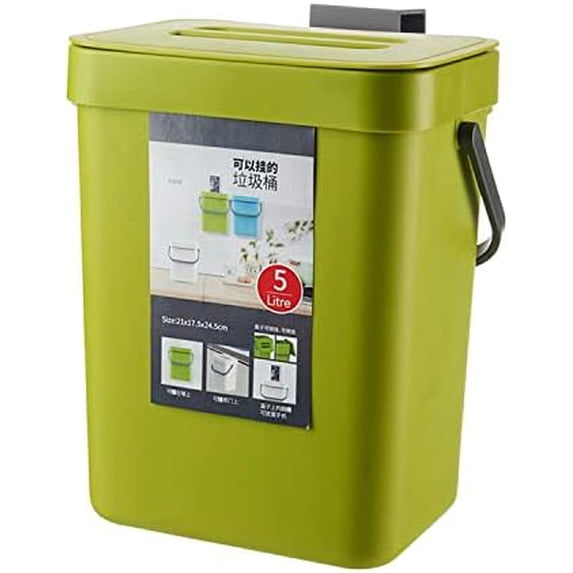 Small Trash Can with Lid Mini Kitchen Trash Can Tightly Sealed Odor ...