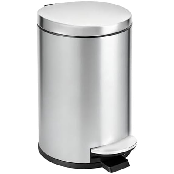 Small Trash Can with Lid Soft Close, 4.5 Liters / 1.2 Gallon Bathroom ...