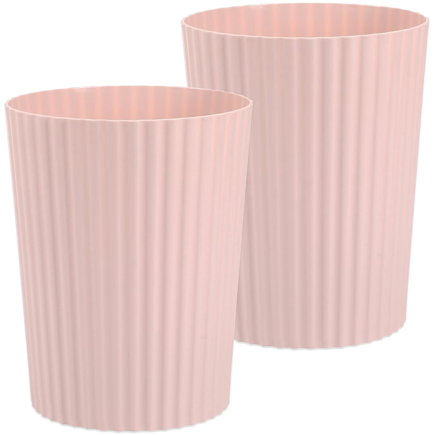 Small Trash Can Plastic Wastebasket Round Garbage Container Bin for ...