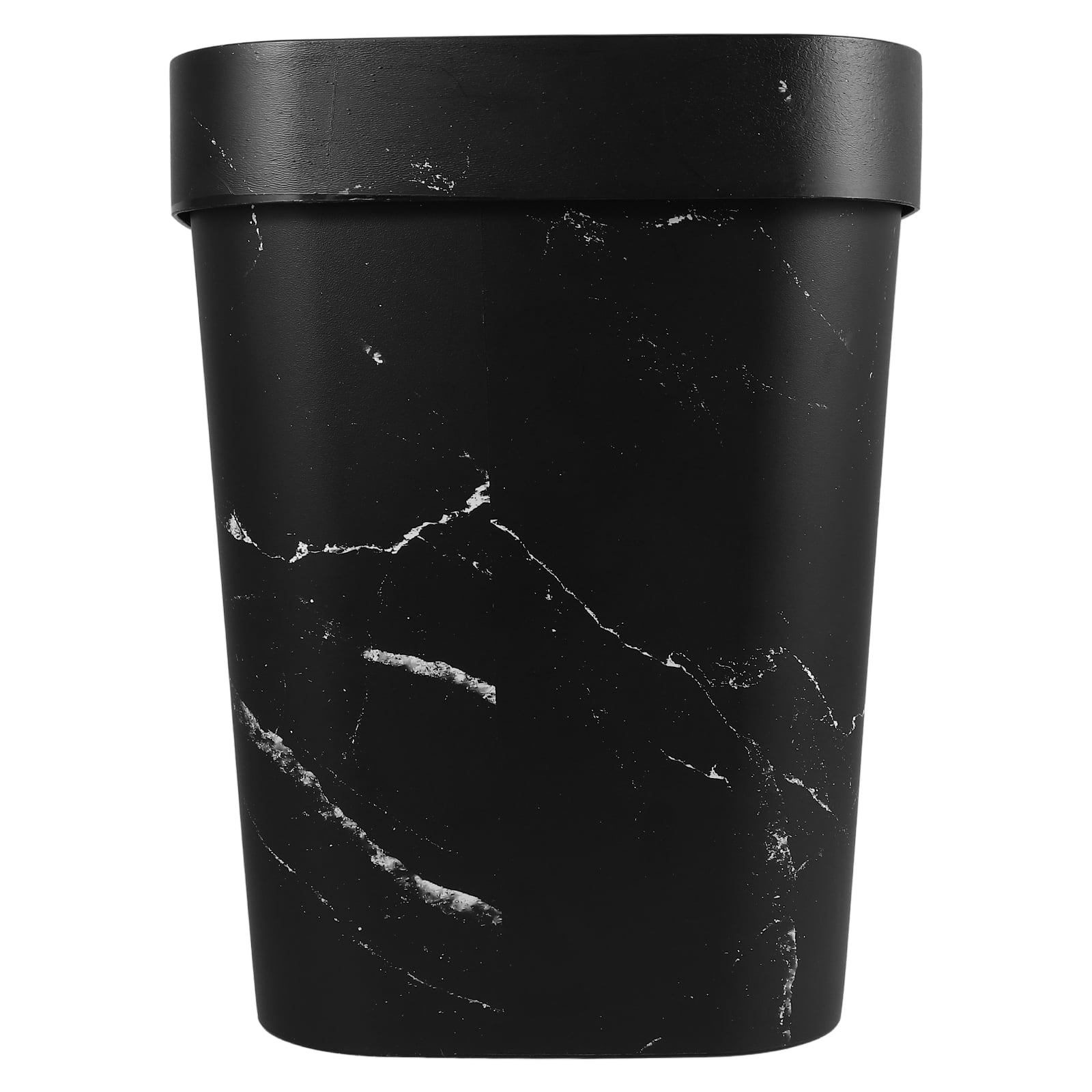 Small Trash Can Square Waste Basket Marble Garbage Can Flip Lid Trash ...