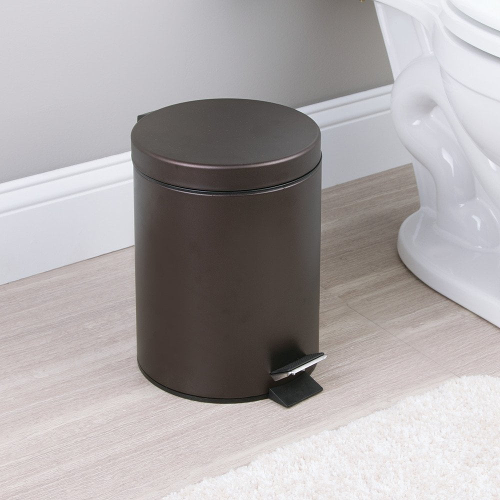 Small Trash Can with Step Lid - 1.85 Gallon - Trash can for bathroom ...