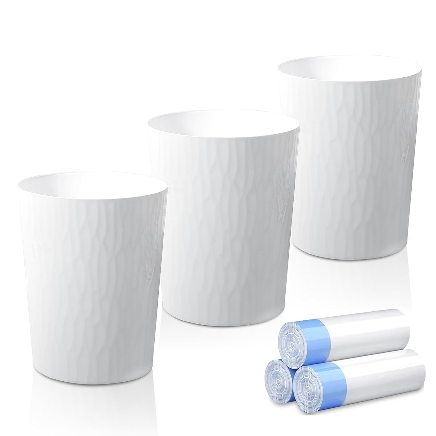 Small Trash Can Wastebasket Garbage Can Container Bins for Bathrooms ...