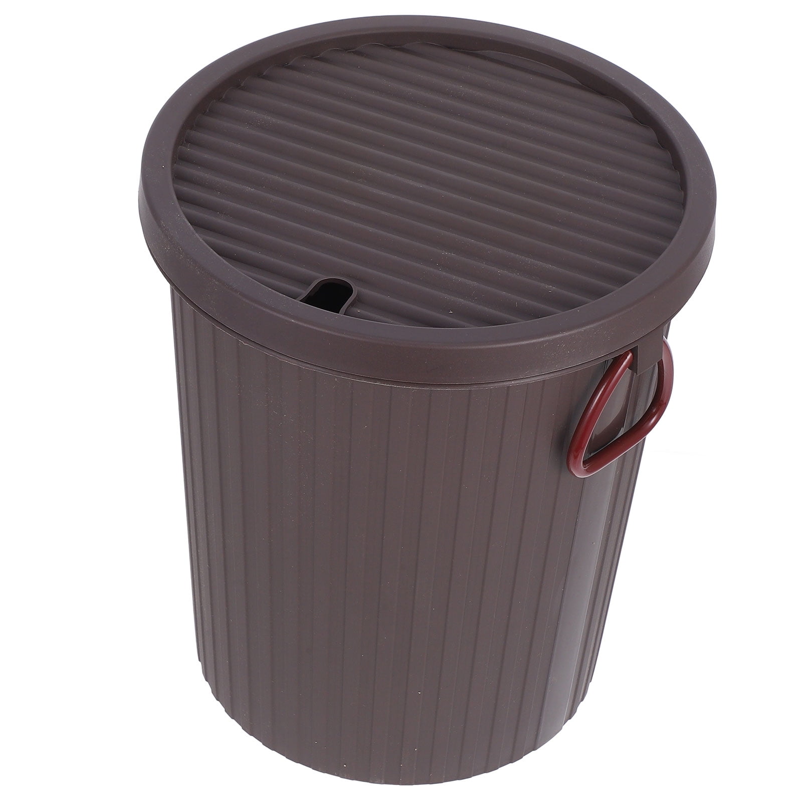 Small Trash Can with Lid Tea Dregs Drainage Bucket Office - Walmart.com