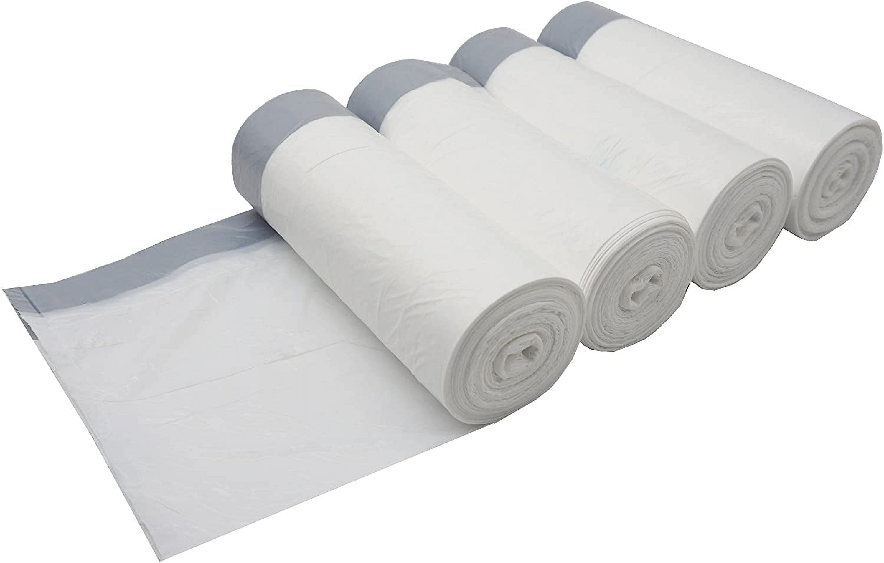 Small Trash bag, 0.8-1.2 Gallon Drawstring Trash bag Garbage Bag Trash ...
