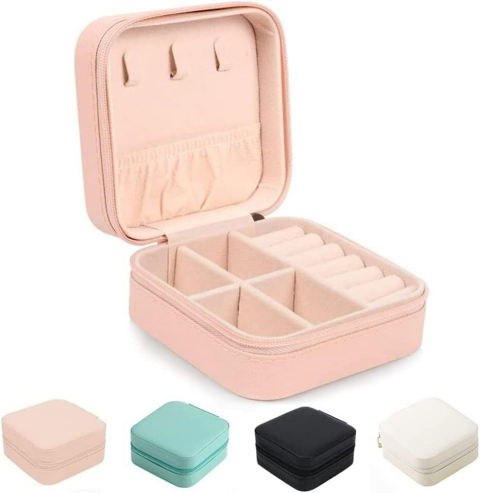 Small Travel Jewelry Boxes, Portable Jewelry Organizer Display Storage ...