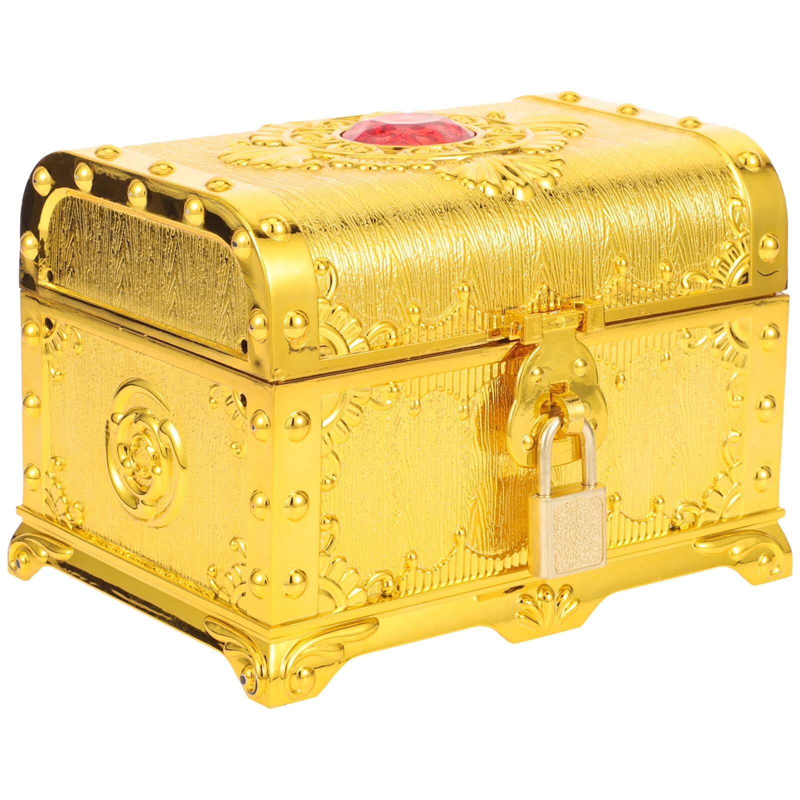Small Treasure Box Multi-function Pirate Chest Antique Simulation ...