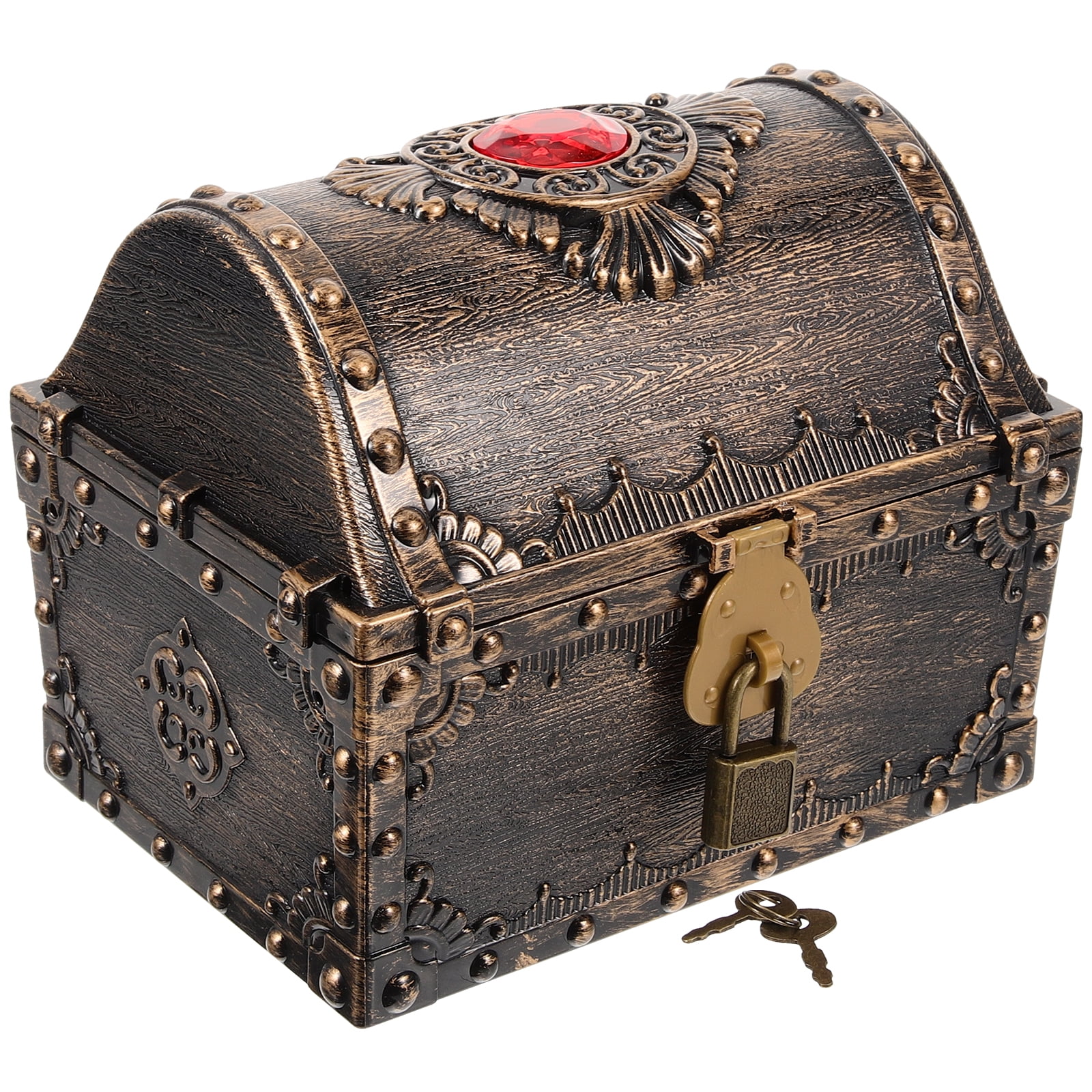 Small Treasure Box Pirate Chest Vintage Treasure Box Small Treasure ...