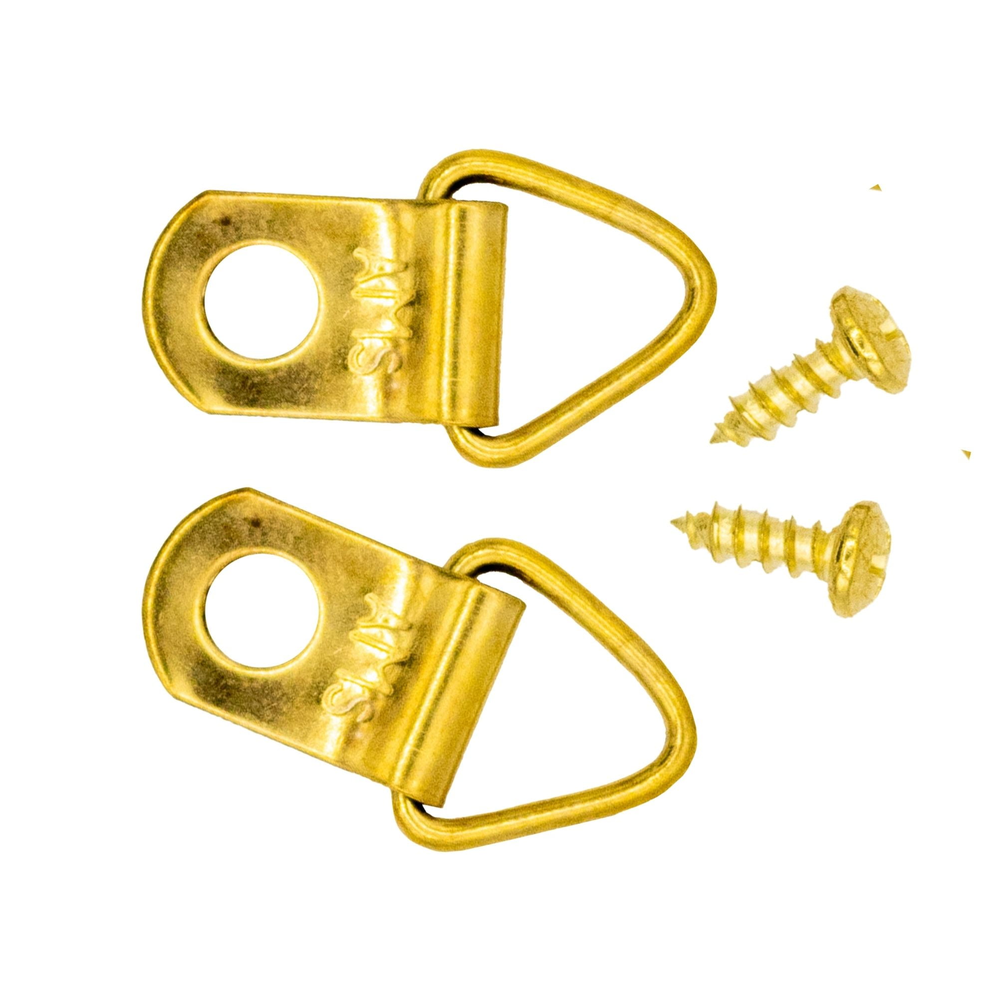 Small Triangle One-Hole Ring Steel Picture Hangers with Screws for ...