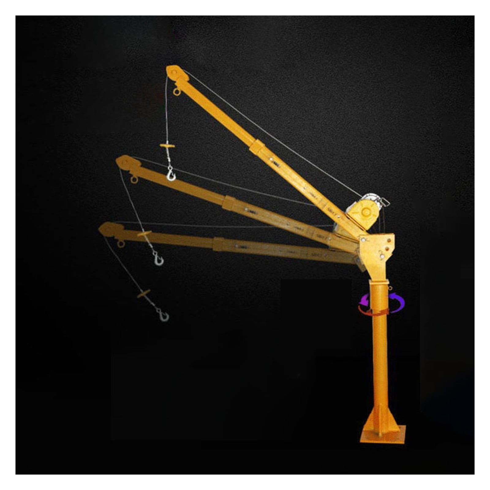 Small Truck Crane Household Electric Hoist Crane 12V/24V 500KG 1000W ...