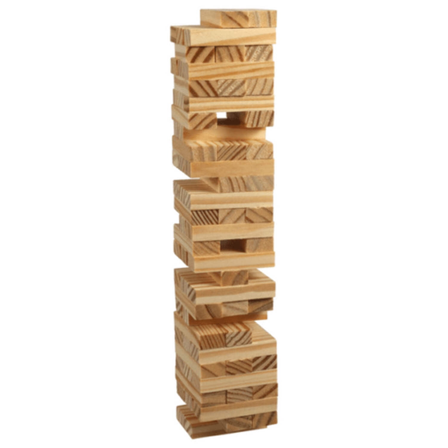 Small~Tumbling Tower Game Wooden Stacking Blocks - 72 Pcs Set - Walmart.com