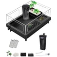 Small Turtle Tank, Aquarium, Acrylic Terrarium with Basking Platform ...