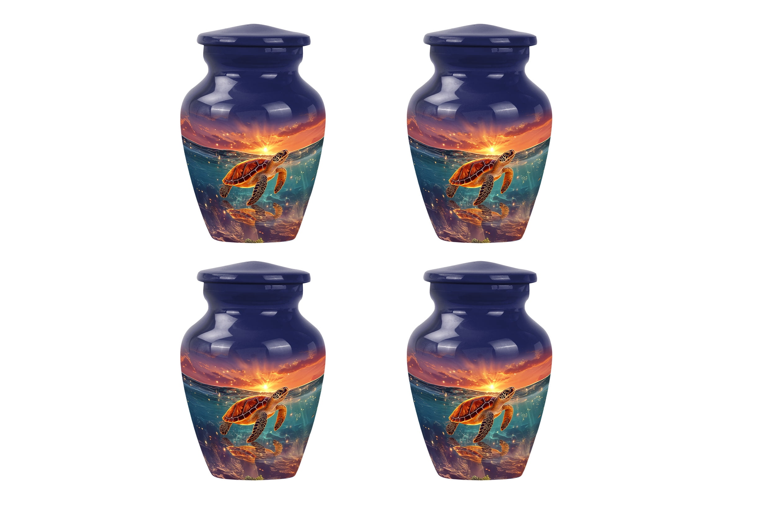 Small Turtle Urns for Human Ashes Adult Male and Female, mini urns for ...