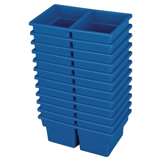Small Two-Compartment All-Purpose Bin - Set of 12 - Walmart.com