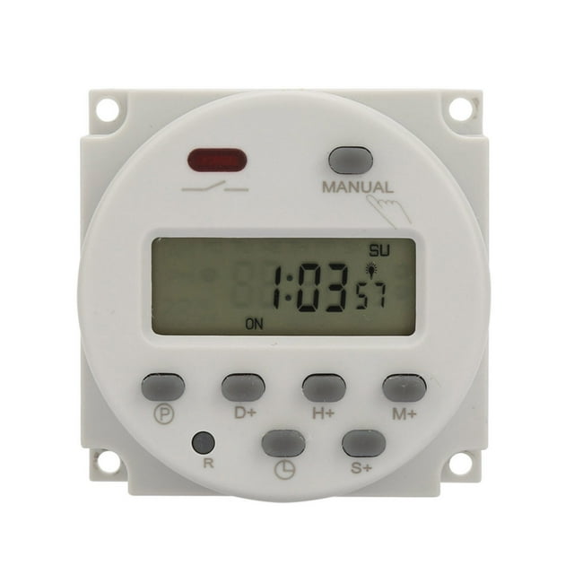 Small Type 7 Days Programmable Digital Displayed Timer Switch 1s~168h
