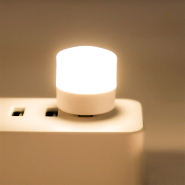 Small USB Plug Lamp LED Night Light Computer Mobile Power Charging Mini ...