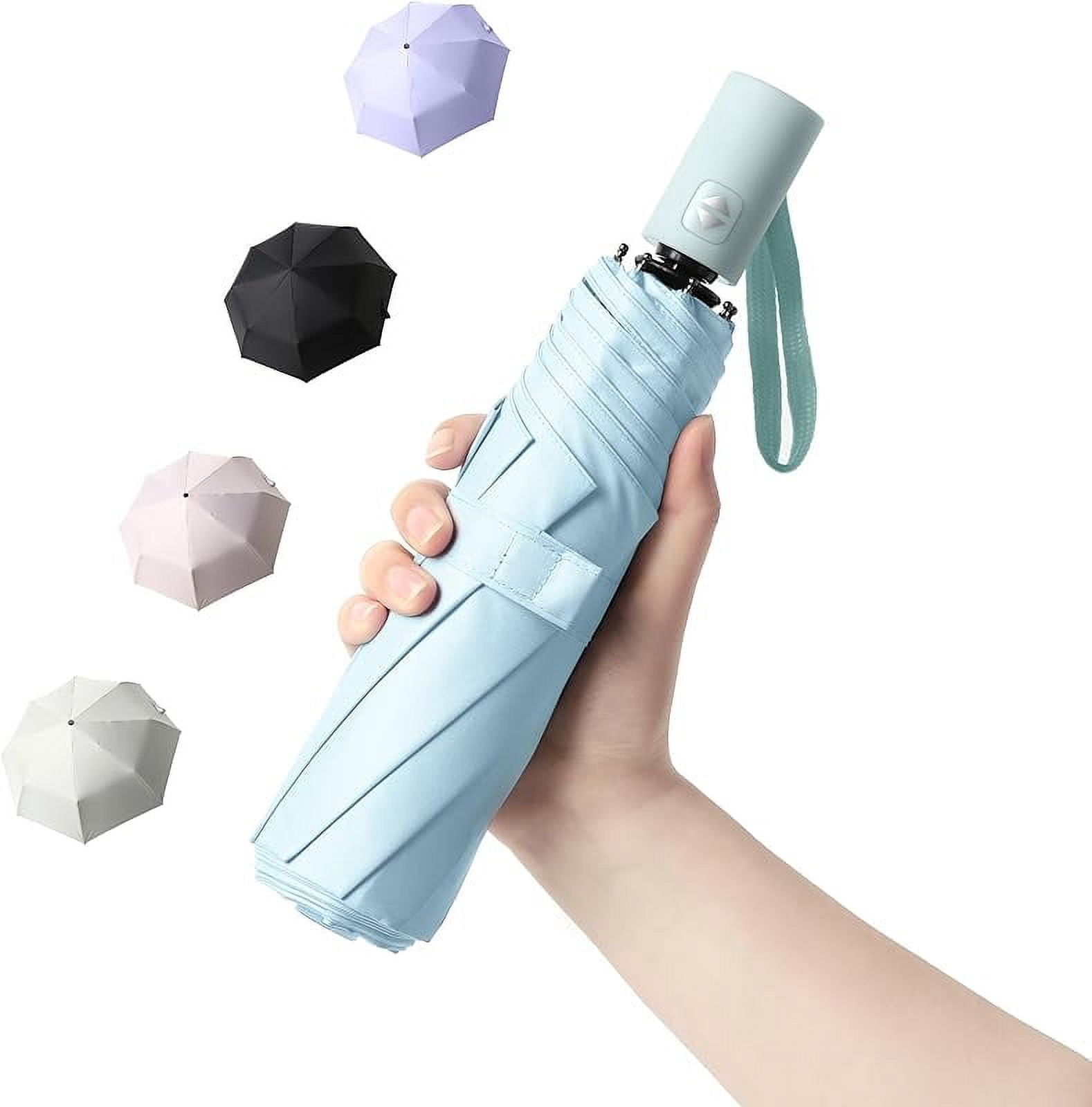 Small UV Protection Travel Umbrella Compact for Rain and Sun UPF 50+ 41 ...