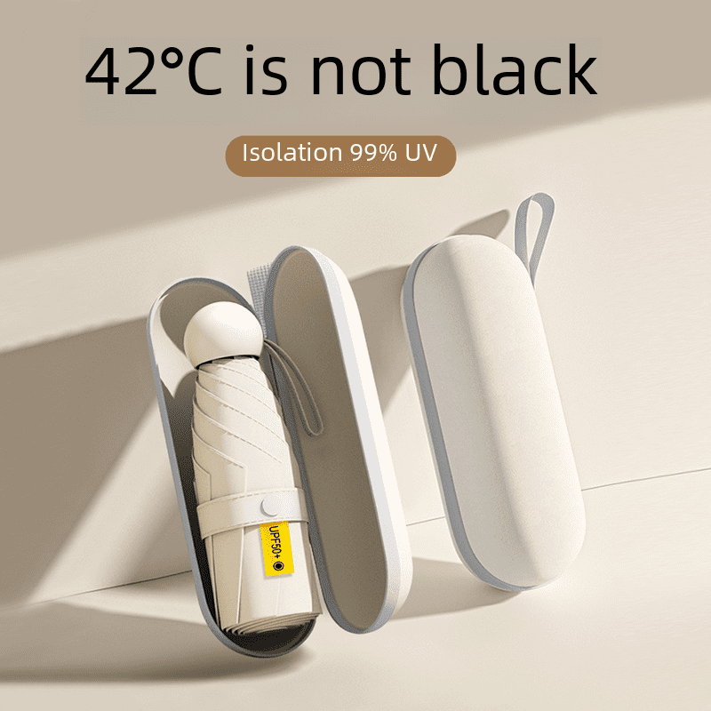 Small Umbrella Umbrella Folding Five-fold Umbrella Sunny and Rain Dual ...