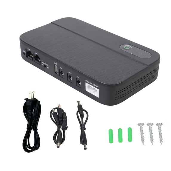 Small Uninterruptible Power Supply 18W 10400mAh Backup Power Supply for ...