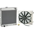 Small Universal Short Vertical Aluminum Radiator, LH w/E-Fan - Walmart.com