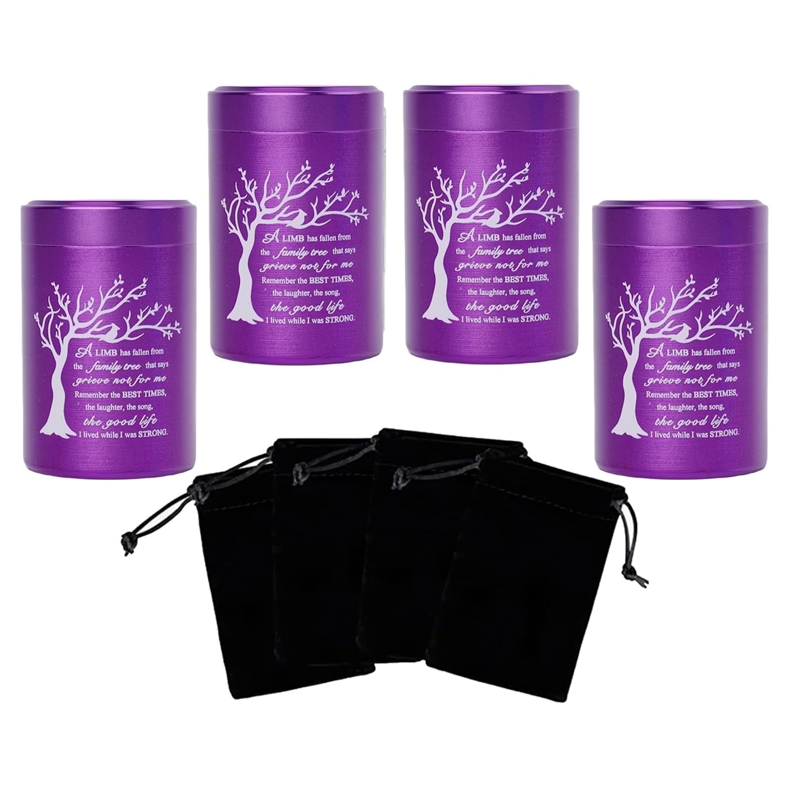 DAIFFUNE Small Urns for Ashes 2.7 inch Aluminium Cremation Keepsake ...