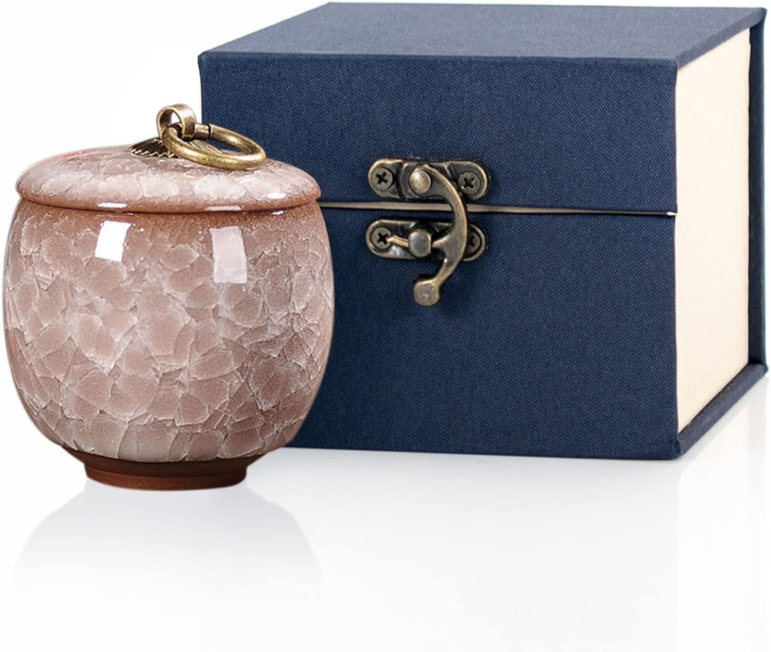 Small Urns for Human Ashes, Ceramic Memorial Mini Ashes Urns, Hold 5.5 ...