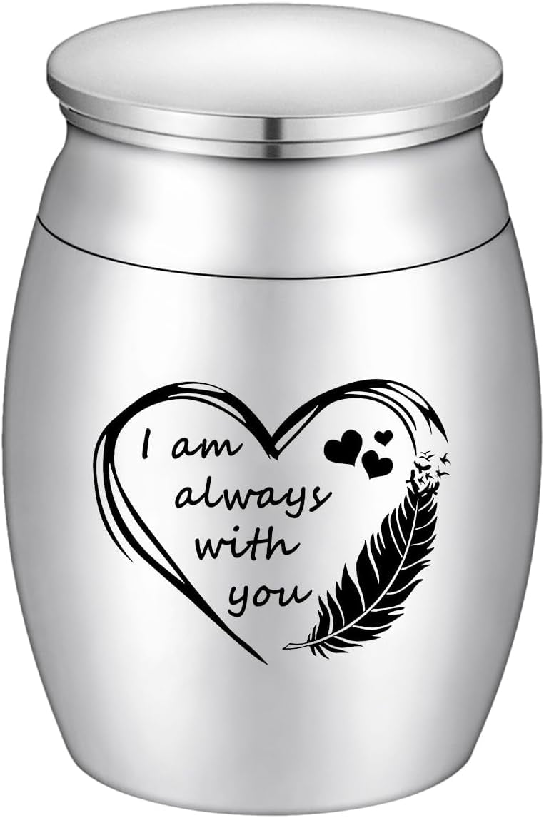 Small Urns for Human Ashes Stainless Steel Mini Urns Keepsake with ...