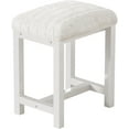 Small Vanity Stool, Cute Vanity Stools with Soft Faux Rabbit Fur ...