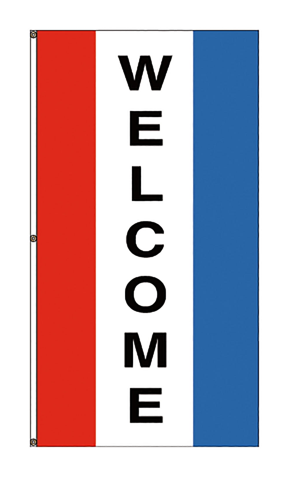 Small Vertical Stripe Message Flag - "Welcome" - Walmart Business Supplies